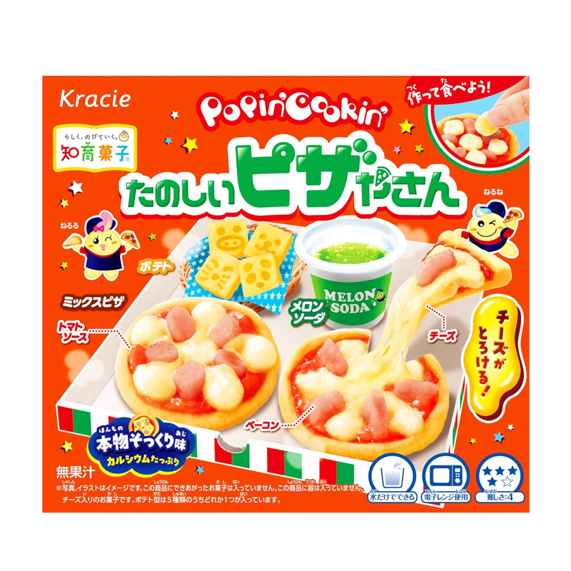 Kracie Popin’ Cookin’ Fun Pizza Shop DIY Candy Kit 23g × 5 – WowNippon